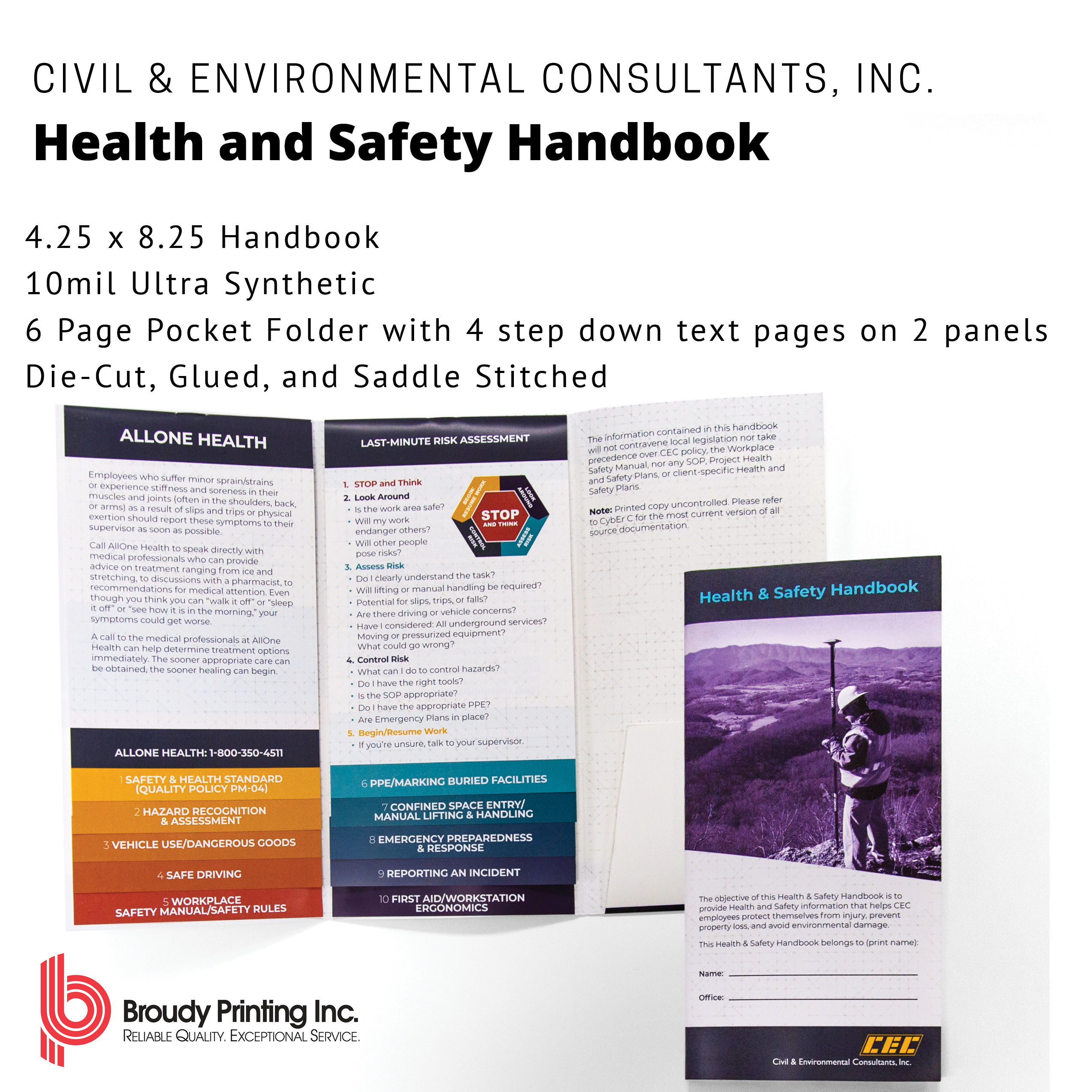 Civil & Environmental Consultants, Inc. Health and Safety Handbook ...